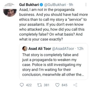 New twist in Asad Toor case - Gul Bokhari claims GNN anchor Imran Khan ...